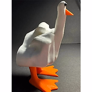 Middle Finger Duck Figurines Home Decor Funny Duck You Figurine, Rude Duck Figurine Middle Finger Decor Duck Statue Middle Finger Statue Weird Decor Duck Decor Porch Goose Statue Middle Fingers