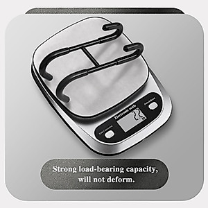 RICHMIRTH Bathroom Frameless Glass Shower Door Over Door Hooks, 2-Pack No Drill No Stick Over Glass Door Brushed Nickel Hooks for Bathrooms, Squeegee (Black)