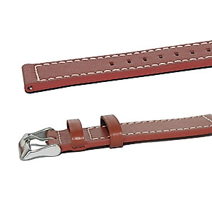 SourceTon Compatible with Huawei Watch GT/GT2 Leather Watch Band and Screen Protectors, Leather Replacement Wristbands (Brown) with Metal Buckle and Screen Films for Huawei Watch GT/GT2