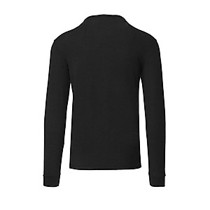 Mens Heat Plus Crew Neck Baselayer Top, Black, XLarge