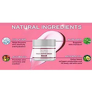 Nu-Glo Cream - Nu Glo Skincare Face Cream, NuGlo Multi Active Cream - Daily Moisturizer Face Cream (Single)