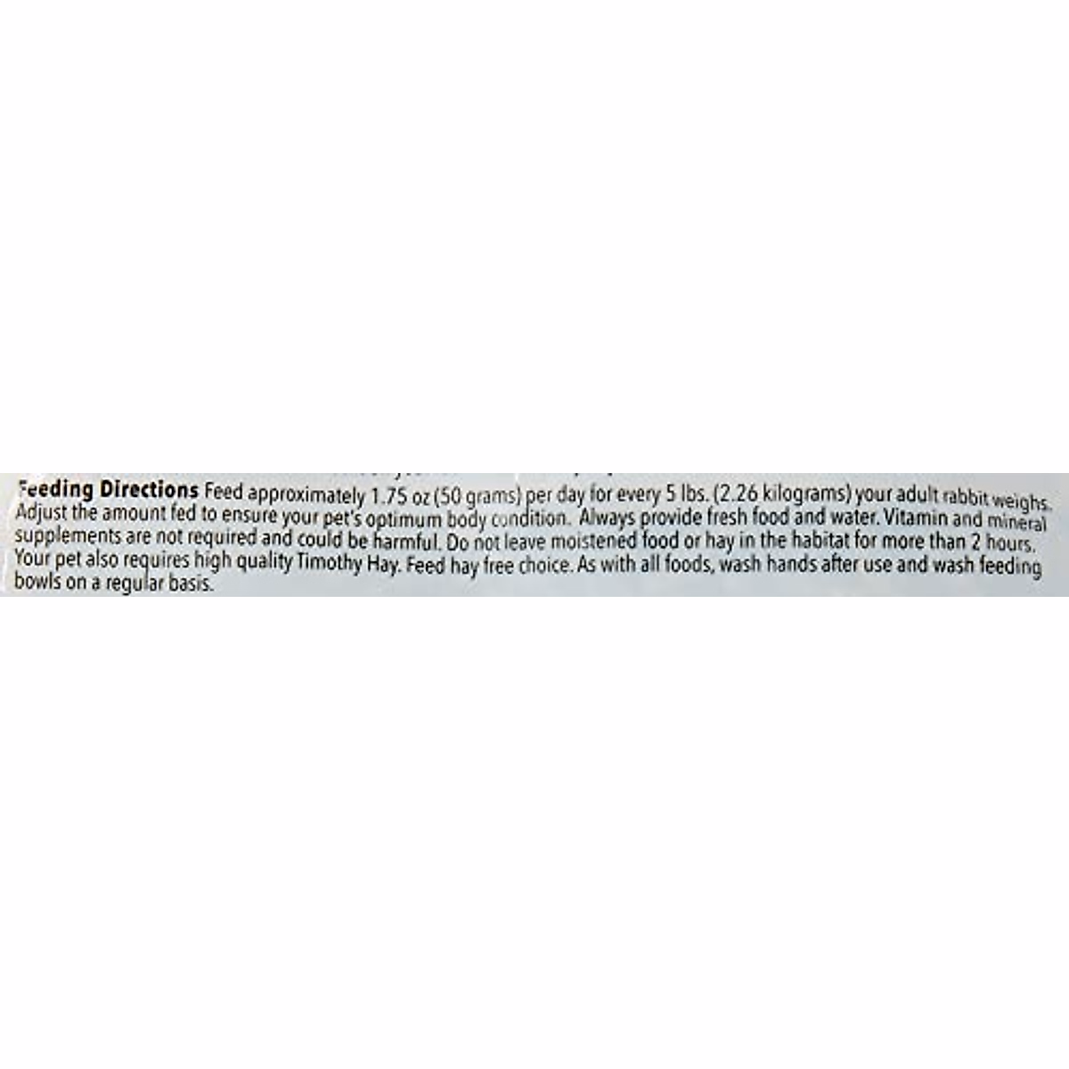 Zupreem Food Nature'S Promise Rabbit Pellets, 5 Lb