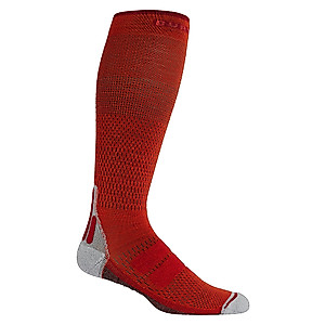 Burton Men's Standard Performance + Ultralight Compression Socks, Tomato, Large