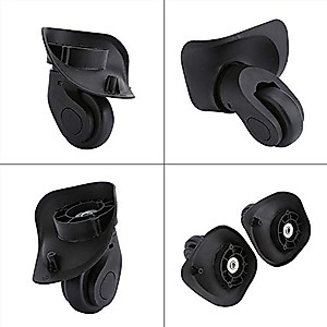 Watris Veiyi 2PCS Luggage Wheels Replacement, Left and Right Suitcase Wheels Replacement, Wheel Spare Part for Luggage Suitcase, 4.3 x 3.9 in (Non-Universal, Please Check The Dimensions Carefully)