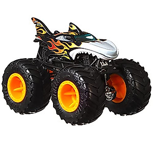 Hot Wheels Monster Trucks Creature 3-Pack, 1:64 Scale Toy Trucks: Shark Wreak, Piran-Ahh & Mega-Wrex