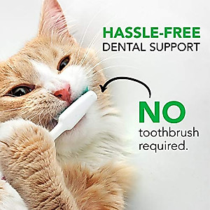 VetriScience Perio Plus Teeth Cleaning Treats for Cats, Chicken, 60 Chews - Plaque Control, Fresh Breath and Gum Health for Cats