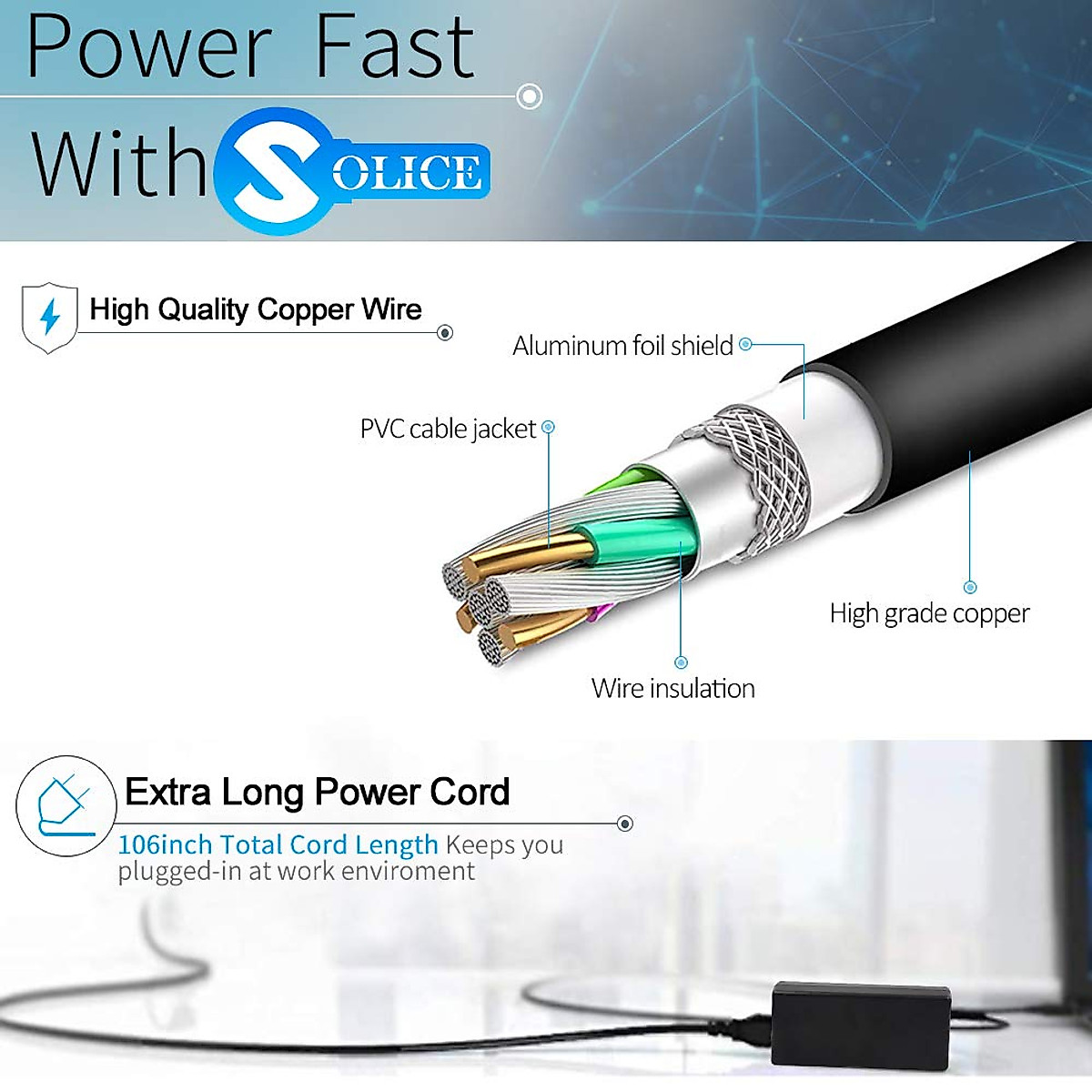 65W Laptop Charger for HP Model 15: 15-ac, 15-af, 15-an, 15-dy, 15-dq, 15-da, 15-db, 15-dw, 15-f, 15-ef, 15-ab 15-au, 15-aw, 15-ay, 15-ba, 15-bn, 15-bk, 15-br, 15-bs Series AC Adapter