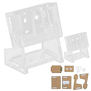 Acrylic Bracket for Raspberry Pi, Protective Case LCD Display Screen Holder Stand Cover for Raspberry Pi 8MP Camera(2pcs)