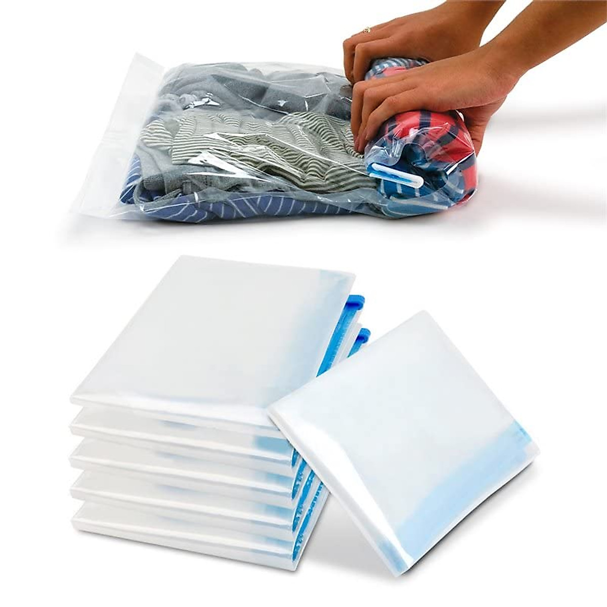 Miami CarryOn Roll-Up Space Saving Bags - No Vacuum Needed (4 Bags)