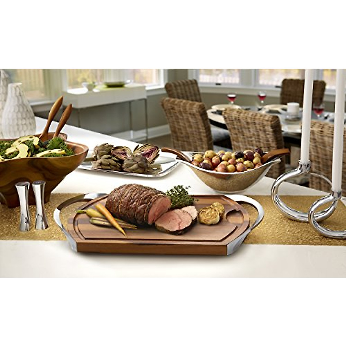 Nambe Carve and Serve Station – 22”