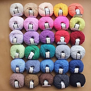 Yarn Art YarnArt Jeans Sport Yarn 55% Cotton 45% Acrylic 1 Skein/Ball 50 gr 174 yds Cotton Yarn Knitting Yarn Soft Yarn amigurumi Cotton Yarn (28)