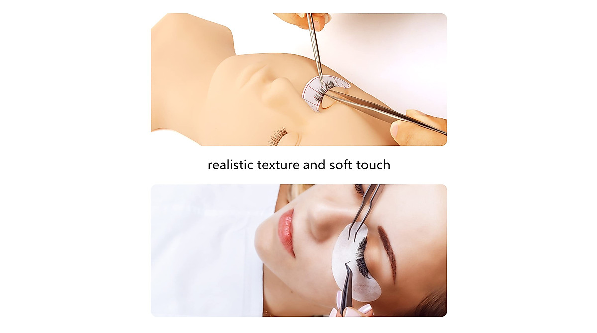 6 Pairs Realistic Eyelids for Eyelash Practice