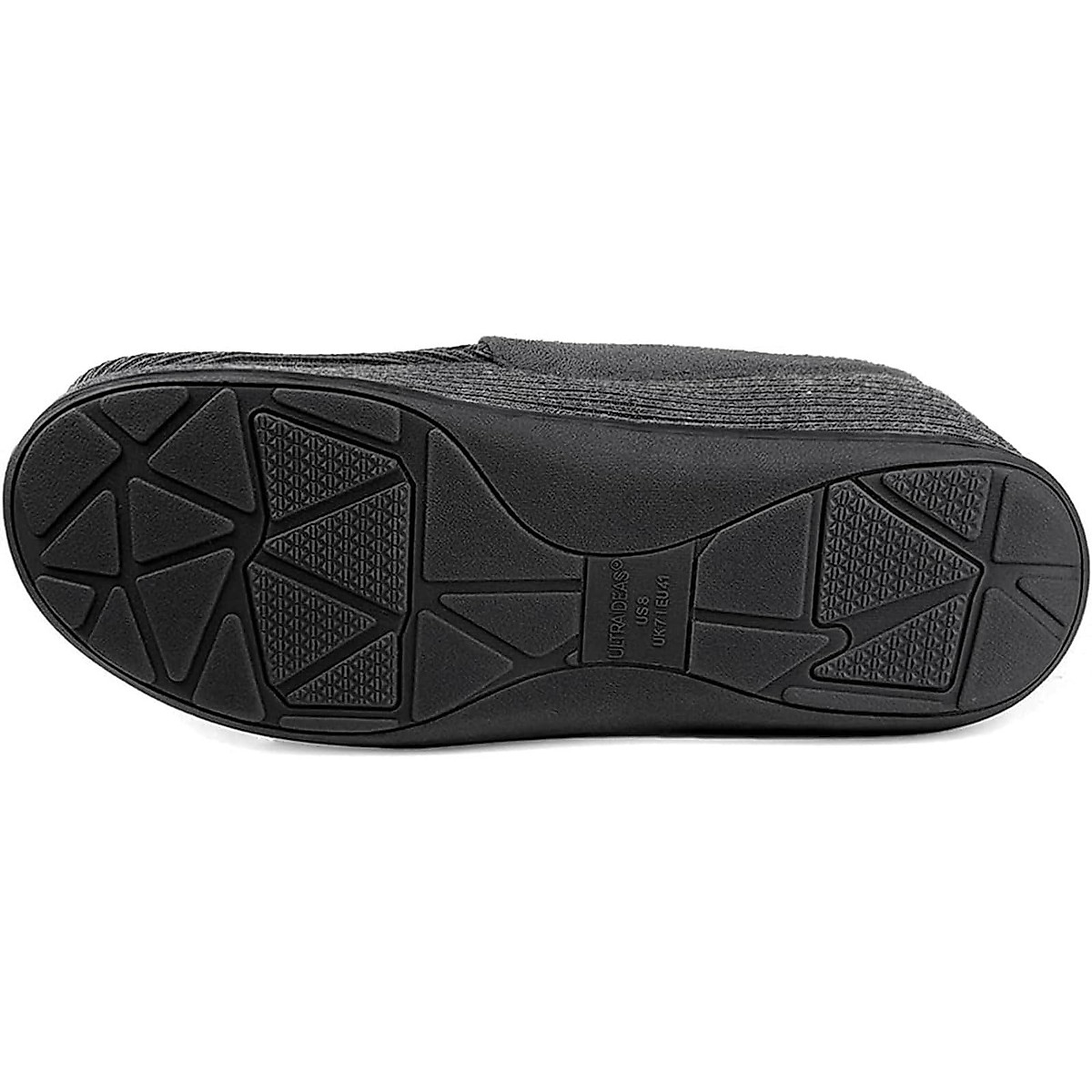 ULTRAIDEAS Men's Carver Slippers Moc Loafer House Shoes Memory Foam, Charcoal Grey, 9 US