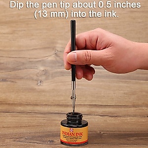 LOONENG Ruling Pen for Masking Fluid, Designed for Cartography, Calligraphy, Fine Line Drawing and Technical Drawings, Suitable for Use with Masking Fluid, Drawing Ink, Indian Ink and Gouache