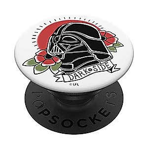 Star Wars Darth Vader Floral Classic Tattoo Design PopSockets PopGrip: Swappable Grip for Phones & Tablets