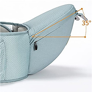 All Seasons Multi-Functional Cotton Breathable Double Shoulder Front Holding Baby Shoulder Strap Mother and Baby Articles ergonomically Comfortable Baby Convenient Adjustable (Breathable Green)