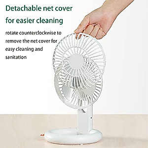 Dalontun Desk Fan Table Shaking Fan Air Circulator Home Office 3 Speed Battery Operated 7 Inch Clip Bedroom Cooling JP-ytts 0