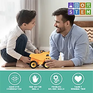 ToyVelt 16 in 3 Construction Take Apart Toys Trucks for 4 Year Old Boys STEM Tractor Toys for 3 Year Old Boys, Best Birthday for Boys & Girls Ages 3-12 Years Old - Updated 2021