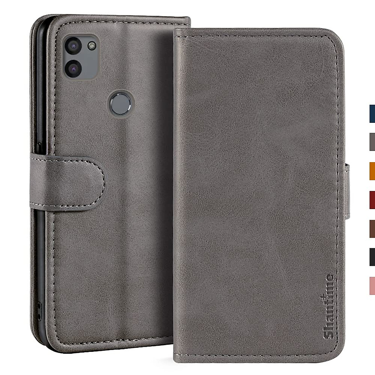for Gigaset GS5 Case, Leather Wallet Case with Cash & Card Slots Soft TPU Back Cover Magnet Flip Case for Gigaset GS5 Lite (6.3”)