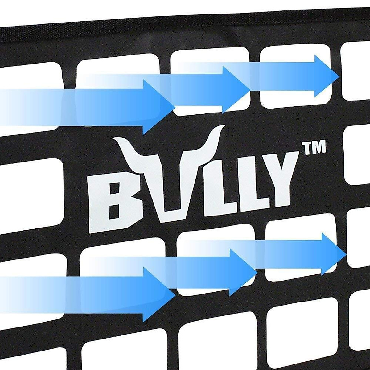 Bully TR-03WK Black Nylon Universal Fit Truck Heavy Duty Full-Size 60" x 18" Cargo Tailgate Net For Trucks from Chevy (Chevrolet), Ford, Toyota, GMC, Dodge RAM, Jeep