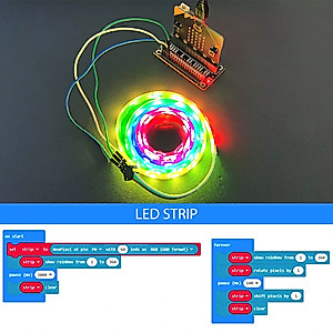 GeeekPi Basic Starter Kit for BBC Micro:bit (V2 Included), Blocks and Python Code, Multiple Sensors Project Examples, Detailed Tutorial Included