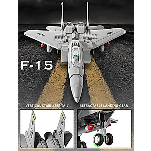 SEMKY Military F-15 Eagle Fighter Jet Air Force Building Block Set (262 Pieces) Toys Gifts for Military Fans and Kid