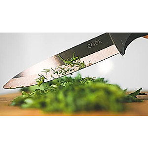 Code Master 4-inch Paring Ceramic Knife With Black Handle and Black Blades Cover and Gift Box Included