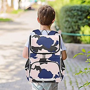 JULYTO Camouflage School Backpack for Teens Student,Reflective Stripes Laptop Backpacks 16 Inch, Lightweight Bookbag Casual Daypack Travel Bag