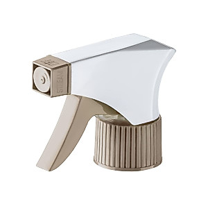 DOMPEL Trigger Sprayers valves, color brown, thread 28/410, made with stainless steel springs and glass balls, with spray and stream Model 101D. (Spray heads only, bottles not included) (6)