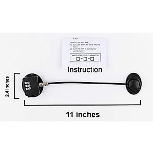 4 Pack Refrigerator Lock Combination Coded Fridge Lock Freezer Child Safety Lock Door Lock with Strong Adhesive No Keys Need Black