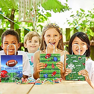 20 Pack Football Party Treat Bags Football Goody Gift Bags Football Candy Hoodies Bags for Football Party Supplies Favor Touchdown Sports Theme Birthday Party Decorations