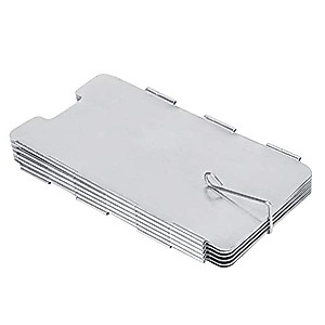 Outdoor Stove Windscreen Stainless Steel Mini Portable Windshield Foldable 11-Plate Picnic BBQ Camping Stove Accessories
