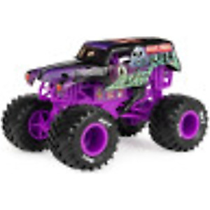 Monster Jam, Official Grave Digger Monster Truck, Collector Die-Cast Vehicle, 1:24 Scale (Purple)