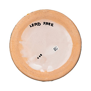 Enchanted Talavera Ceramic Large Utensil Holder Spatula Crock Kitchen Counter Organizer Mexican Pottery Utensils Tools Caddy Spoon Rest White Ceramic (Red Large (7.5" H x 6" W)