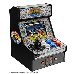 My Arcade Street Fighter 2 Champion Edition Micro Player-Fully Playable, Includes CO/VS Link for Multiplayer Action, 7.5 Inch Collectible, Full Color Display, Battery or Micro USB Powered