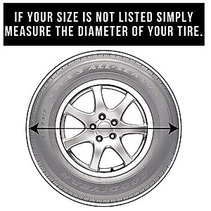 Smart Design RV Wheel Covers - Model 4 - Protects Against Rust & Outside Storage Damage - Trailer, Semi Trucks, Travel, & Large Vehicle Tires (2-Pack) (Fits 32-34.5" Diameter Wheels) [White w/ Felt]