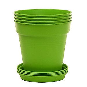 Mintra Home Garden Pots 4pk (Light Green, 19cm Diameter (7.5in))