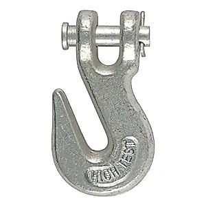 CURT 81330 1/4-Inch Forged Steel Clevis Grab Hook, 3,150 lbs. Work Load, 3/8-In Pin