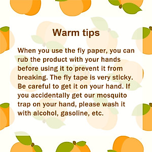 40 Pack Fly Strips, Sticky Fly Trap Indoor/Outdoor Hanging, Fly Ribbon Tape Paper, Gnat Killer Traps Catcher for Fruit Flies, Bug, Insect, Pest, Mosquito