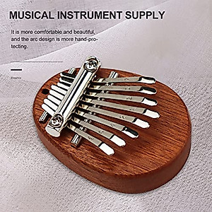 STOBOK Pianos Instrument Mini Kalimba Thumb Piano, 8 Keys Mini Thumb Piano Kalimba Finger Thumb Piano Pocket Kalimba Finger Thumb Piano for Adults Beginners Thumb Mini Piano