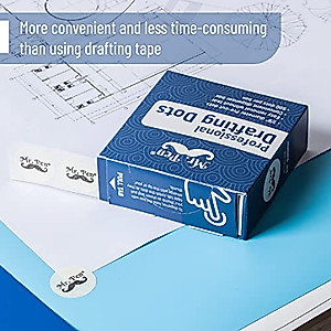Mr. Pen- Professional Drafting Dots, 500 Pieces Drafting Dots, Art Tape, Tape Dots, Artist Masking Tape, Drafting Supplies, Architectural Dots Tape, Stationary Tape, Tape for Art and Drawing Paper