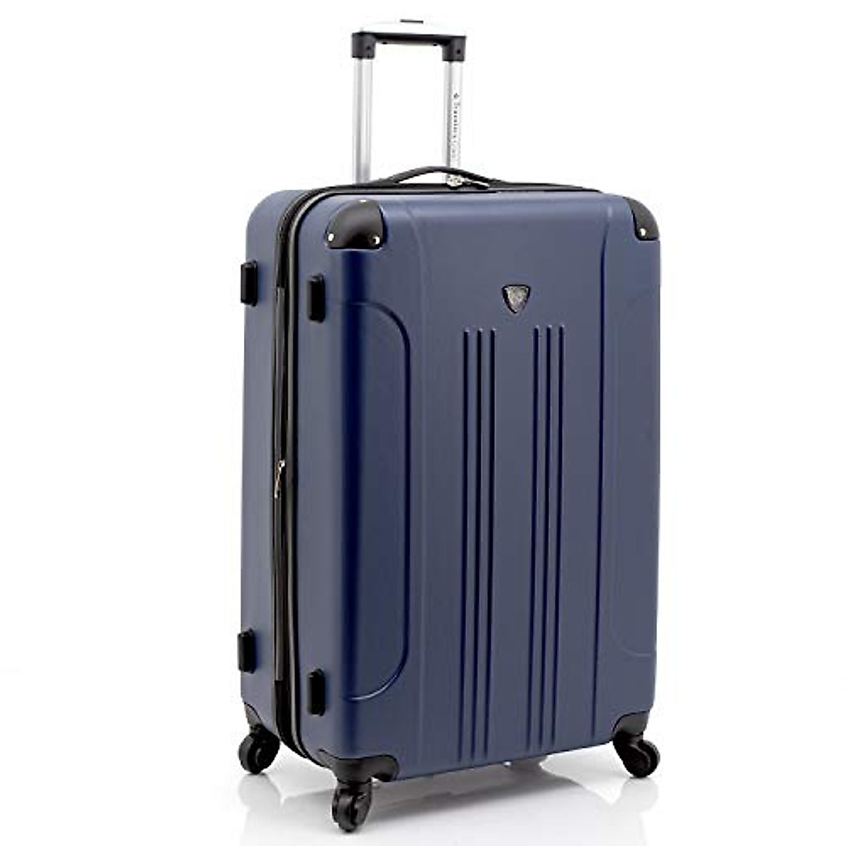 Travelers Club Chicago Hardside Expandable Spinner Luggages, Navy Blue, 5 Piece Set, TCL-77995-410