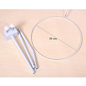 Cdycam Baby Infant Toddler Bed Dome Cots Mosquito Netting Hanging Bed Net Mosquito Bar Frame Palace-Style Crib Bedding Set (White Stand Only)