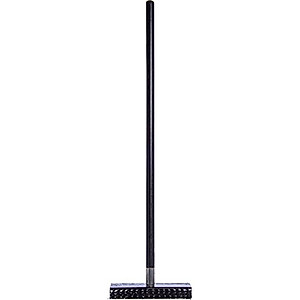 SPARTA 4029000 Stainless Steel Grill Brush, Grill Scraper With Metal Bristles, 30.5 Inches, Black