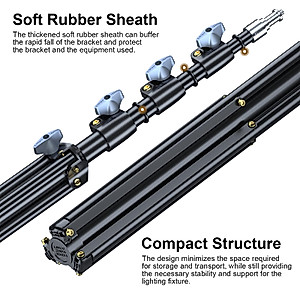 LINCO Lincostore Zenith 9 feet/288 cm Photo Studio Light Stands Set of Two for HTC Vive VR, Video, Portrait, and Product Photography