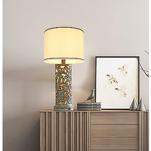 Lamp shades Set of 2,Drum Lampshades 13"x13" x 10" High, Medium Lampshades for Table Lamps Floor Lamps, Natural Linen Hand Crafted, Easy Assembly Required,Beige Lampshade((Spider Fitter)