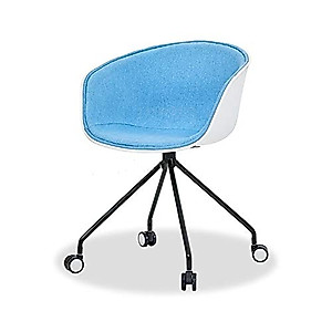 RENSLAT Case for Dining Chair, Study Chair, Fabric, Balcony, Leisure Backrest, Handrail, Metal, for Negotiations (Color : F)