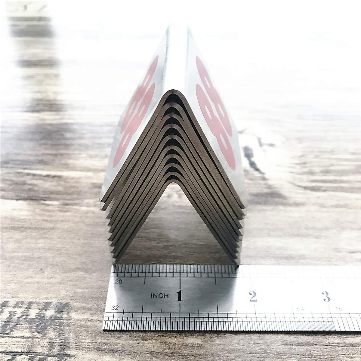 Amatolo 10 Pcs Metal Tent Style Stackable Table Numbers,Place Cards Suitable for Restaurants Cafes Bars and Personal Gatherings. (Numbered 1 Through 10)