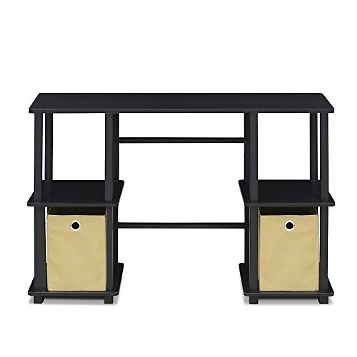 FURINNO Turn-N-Tube Computer Desk, Espresso