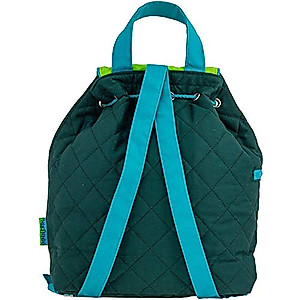 Stephen Joseph Kids' Unisex Toddler Back to School, Quilted Backpack, Dinos Dark Green, One Size